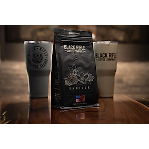 Black Rifle Coffee Company Vanilla, Medium Roast Ground Coffee, 12 OZ Bag