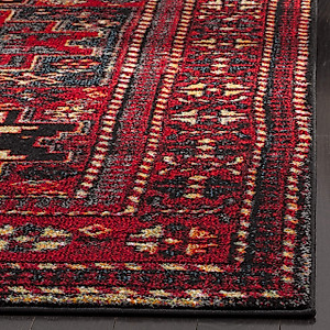 SAFAVIEH Vintage Hamadan Collection Runner Rug - 2'3" x 8', Red & Multi, Oriental Traditional Persian Design, Non-Shedding & Easy Care, Ideal for High Traffic Areas in Living Room, Bedroom (VTH213A)