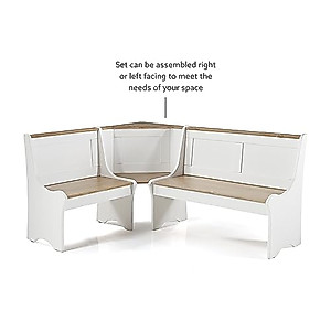 Linon Home Decor Sadie Antique White Nook