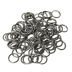 Home Sewing Depot Nickel Shade Rings, 3/8 Inch Diameter 50 Pk