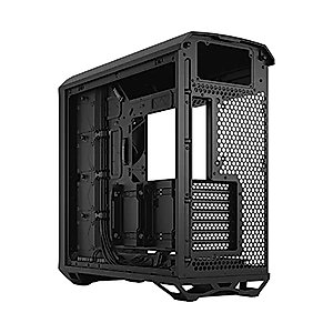 Fractal Design Torrent Black - Solid Side Panel - Open Grille for Maximum air Intake - Two 180mm PWM and Three 140mm Fans Included - Type C - ATX Airflow Mid Tower PC Gaming Case