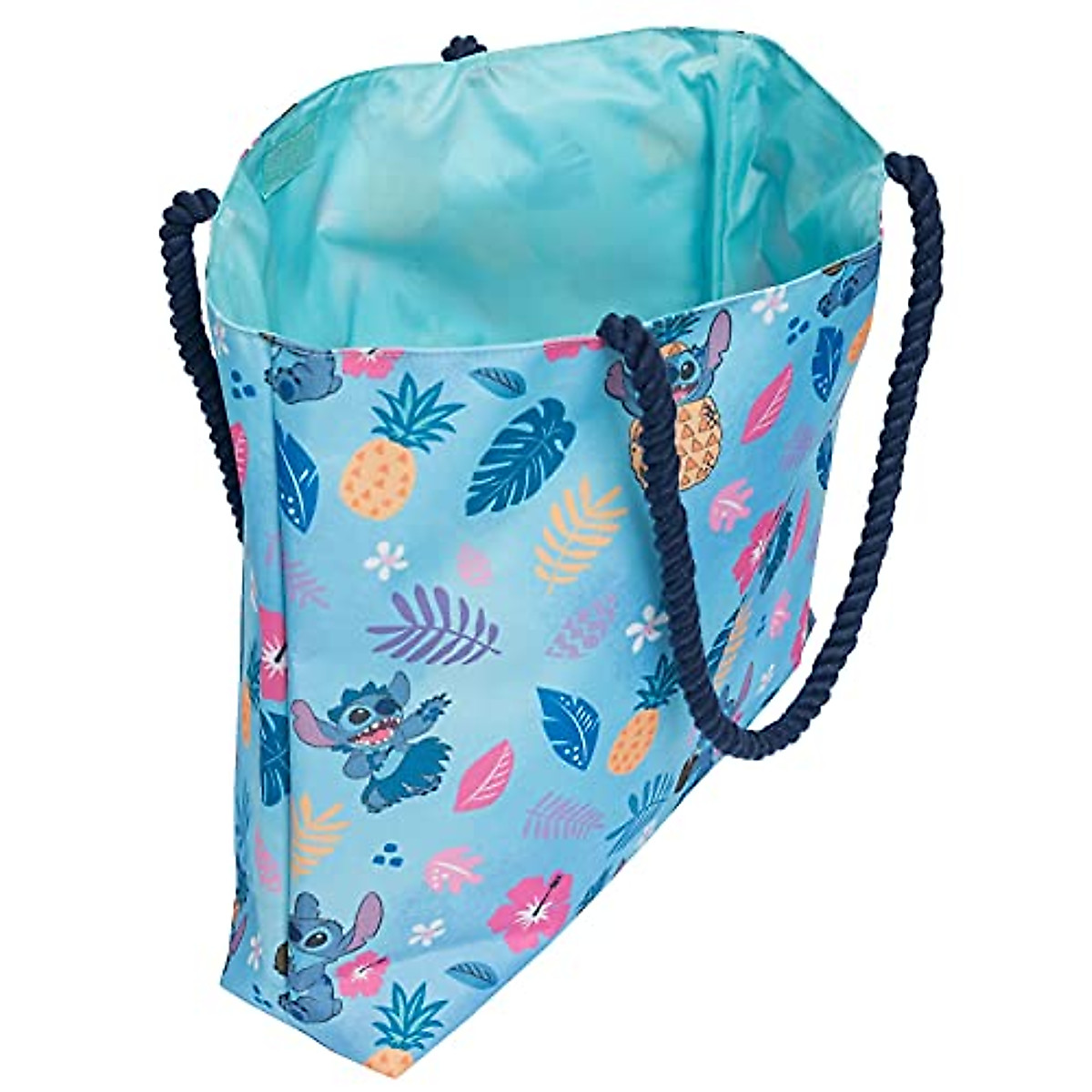 Disney Tote Lilo and Stitch Hawaiian Beach Print Travel Bag