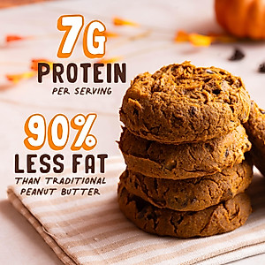 PBfit Pumpkin Spice All-Natural Peanut Butter Powder, Powdered Peanut Spread From Real Roasted Pressed Peanuts, 15 Oz
