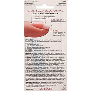 Kiss Salon Acrylic French Kit Back Talk Long