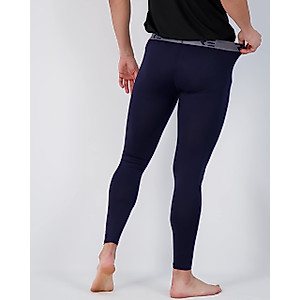 3 Pack: Men's Big and Tall Heavy Weight King Size Compression Pants Gym Running Skin Tights Leggings Athletic Workout Cycling Winter Thermal Cold Base Layer Long Johns Rash Guard - Set 4, 5X Tall