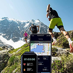 Motorola Moto Watch 70 - Health and Fitness Smartwatch for Every Day Wear, Advanced Health Features, Up to 10 Days Battery Life - Compatible with Android and iOS, Phantom Black