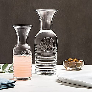 Bormioli Rocco Officina1825 Carafe, 33.75 oz,(Pack of 6) Clear