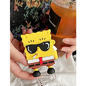 Cute Case Compatible for Apple AirPods 2/1 AirPods Case Cover 3D Slim Shockproof Silicone Shell Anti-Fall Cover for AirPods Charging Cartoon Case with Carabiner (AirPods 2/1, Cute Cartoon1)