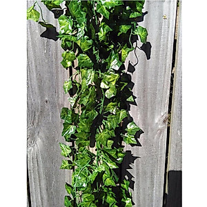 Unilove 168 feet Fake Foliage Garland Leaves Decoration Artificial Greenery Ivy Vine Plants for Home Decor Indoor Outdoors (Ivy Leaves)