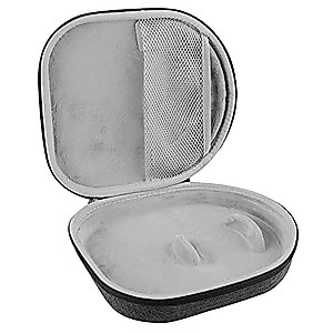 Geekria UltraShell Headphones Case Compatible with Bang & Olufsen Beoplay H95, H9 3rd Gen, H9i, H4, H9, H8 Case, Replacement Hard Shell Travel Carrying Bag with Cable Storage (Dark Grey)