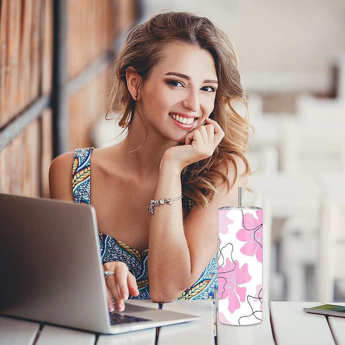 D·S 12 Pack Sublimation Tumblers 20 oz Bulk Skinny Straight Flat Bottom Blank Tumbler Cups with Individual Gift Boxed for Heat Transfer DIY Craft