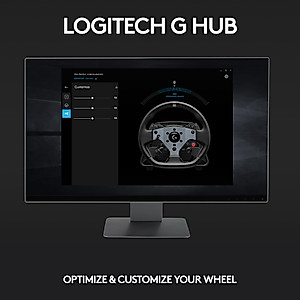 Logitech G PRO Racing Wheel for PC, Direct Drive 11 Nm Force, TRUEFORCE Force Feedback, Magnetic Gear Shift Paddles, Dual Clutch, OLED Display, Quick Release, PRO Button Layout