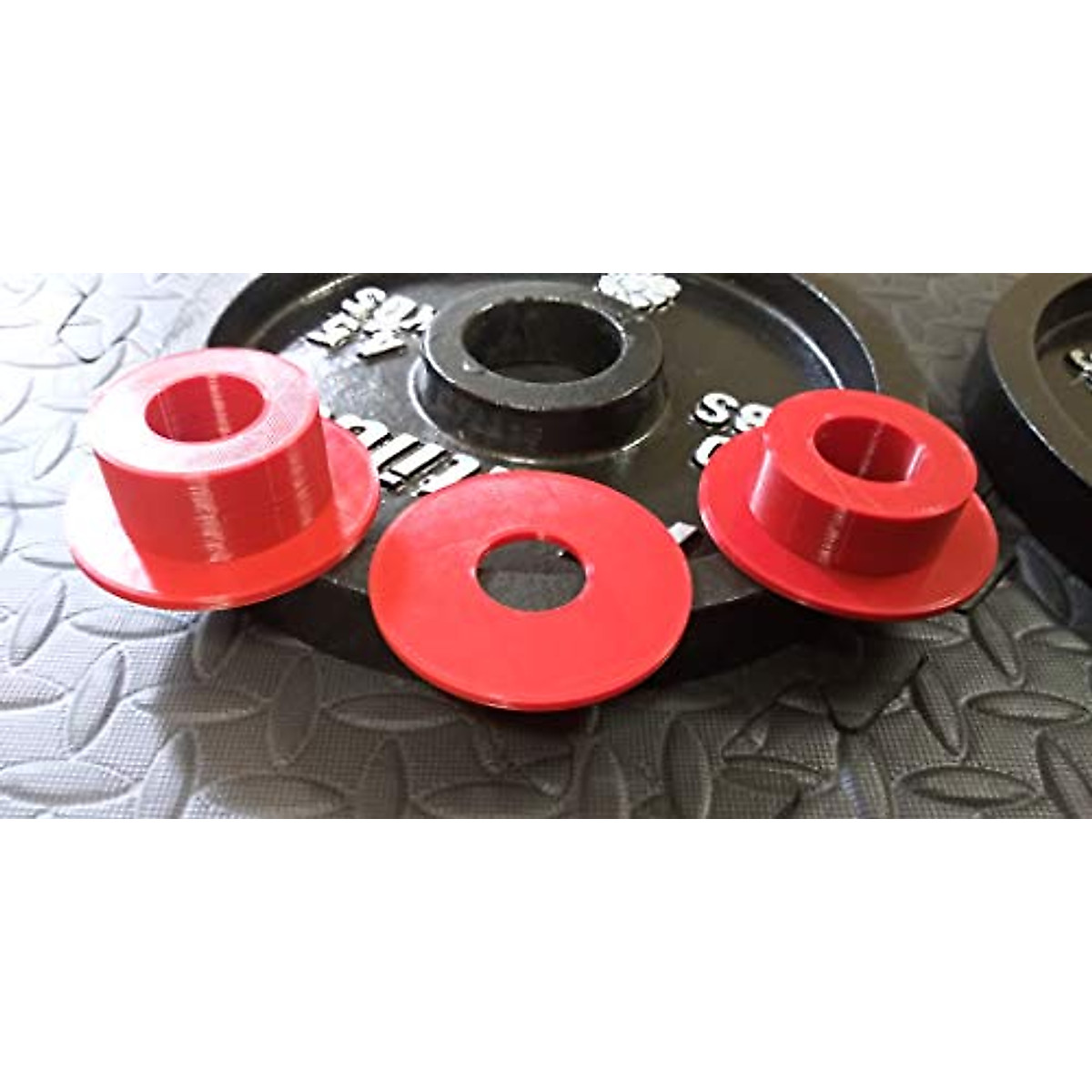 Olympic Plate to Standard Bar Adapters (Black, 1/2")