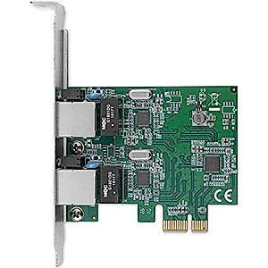 StarTech.com Dual Port PCIe Network Card - Low Profile - RJ45 Port - Realtek RTL8111H Chipset - Ethernet Network Card - Dual Port Gigabit NIC (ST1000SPEXD4)