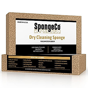 SpongeCo - Dry Cleaning Soot Eraser Sponge 72 Pack - Pet Hair, Smoke, Soot, Dust and Dirt Remover, Dry Cleaning Sponge, soot Sponge, Chem Sponge, Chemical Sponge (72 - 3x6x3/4)