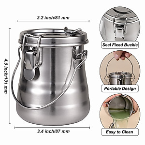 Dlicoda Paint Brush Cleaner and Holder - Airtight Stainless Steel Brush Washer for Painting with Removable Porous Filter (Medium)