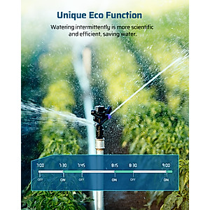 DEWENWILS Sprinkler Timer, Water Timer for Garden Hose, Programmable Hose Timer Automatic Faucet Watering Irrigation Timer for Yard Lawn, Manual Rain Delay Mode, Low Battery Warning