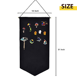 Mi Ya Mi Lai 2 Pcs Pin Board for Enamel Pins,Enamel Pin Display Banner,pin Collection Board,pin Display Board,Enamel Pin Banner for enamel pins,Pin Organizer,Trading Pin Display Case.