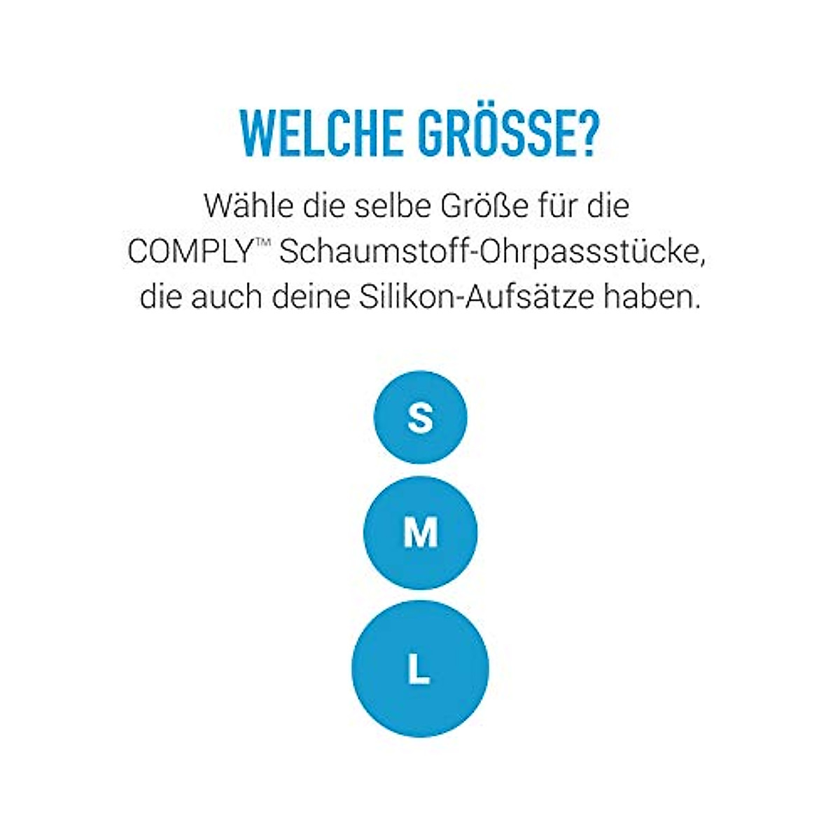 Comply Isolation Plus Premium Noise-Cancelling Memory Foam Replacement Earbud Tips for Sennheiser HD1 Momentum MIE2, IE 800 S, and CX 3.00 Earphones with a Comfortable Secure Fit (Medium,3 Pairs)