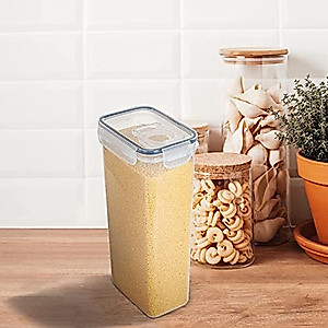 HWZQDJ Single Airtight Clear Storage Containers, Vacuum Storage Airtight Jars With Lids, Home Storage Jars for Cereal Sugar, Kitchen Pantry Stackable Storage Organizer, Optional 1 Sizes