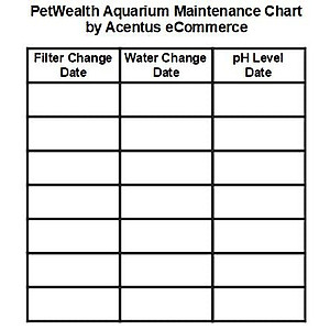 Rite-Size C Filter Penguin Replacement Cartridge 6-Pack Fits Power Filter 170, 200, 275, 330, 350 and 375 Bundled with PetWealth Aquarium Maintenance Chart