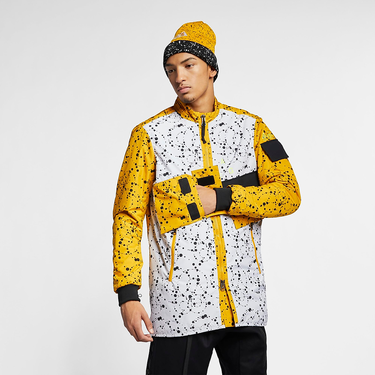 Nike Lab ACG Men’s Insulated Jacket (White/Yellow Ochre, XX-Large)