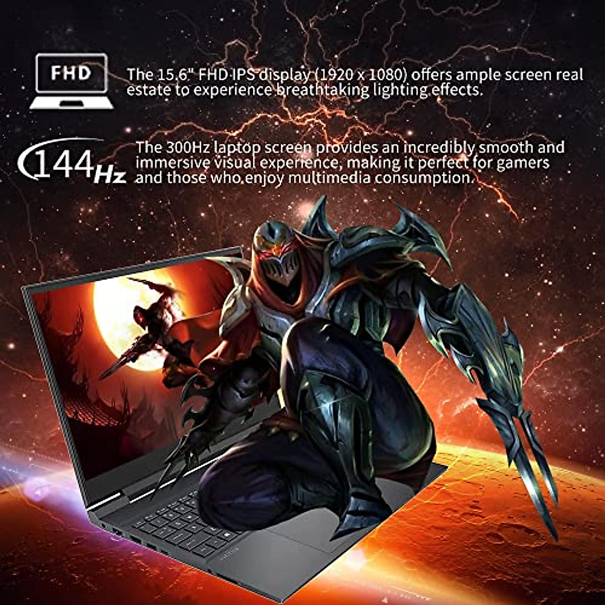HP 2022 Victus 15.6" FHD Gaming Laptop, AMD Ryzen 7-5800H (Beats i7-10870H), 16GB RAM, 1TB PCIe SSD, NVIDIA GeForce RTX 3050 Ti, Backlit Keyboard, Win 11, Mica Silver, 32GB SnowBell USB Card