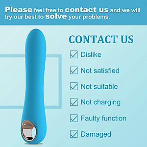 G Spot Vibrator Dildo, Tuitionua Realistic Silicone Dildos with 10 Vibration Modes, Soft Bendable Clitoral Vibrators, Vibrating Machine Massagers, Adult Sex Toys for Women Men(Blue)