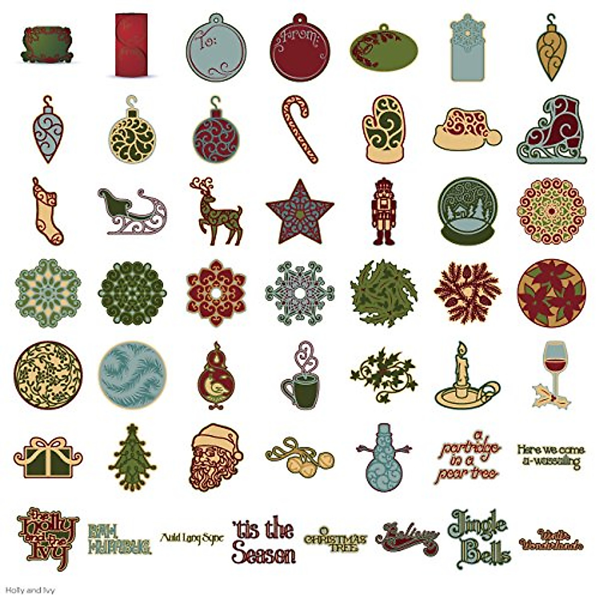 Cricut 2002572 Holly and Ivy Cartridge