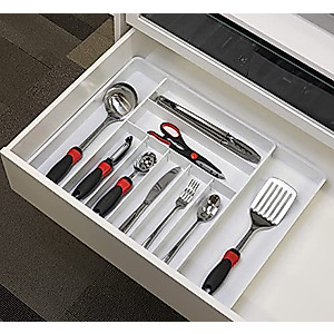 Simple Houseware Expandable Kitchen Drawer Flatware Organizer