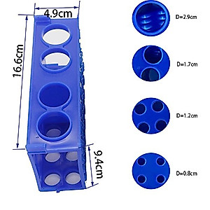 4 Way Plastic Test Tube Rack (Blue)