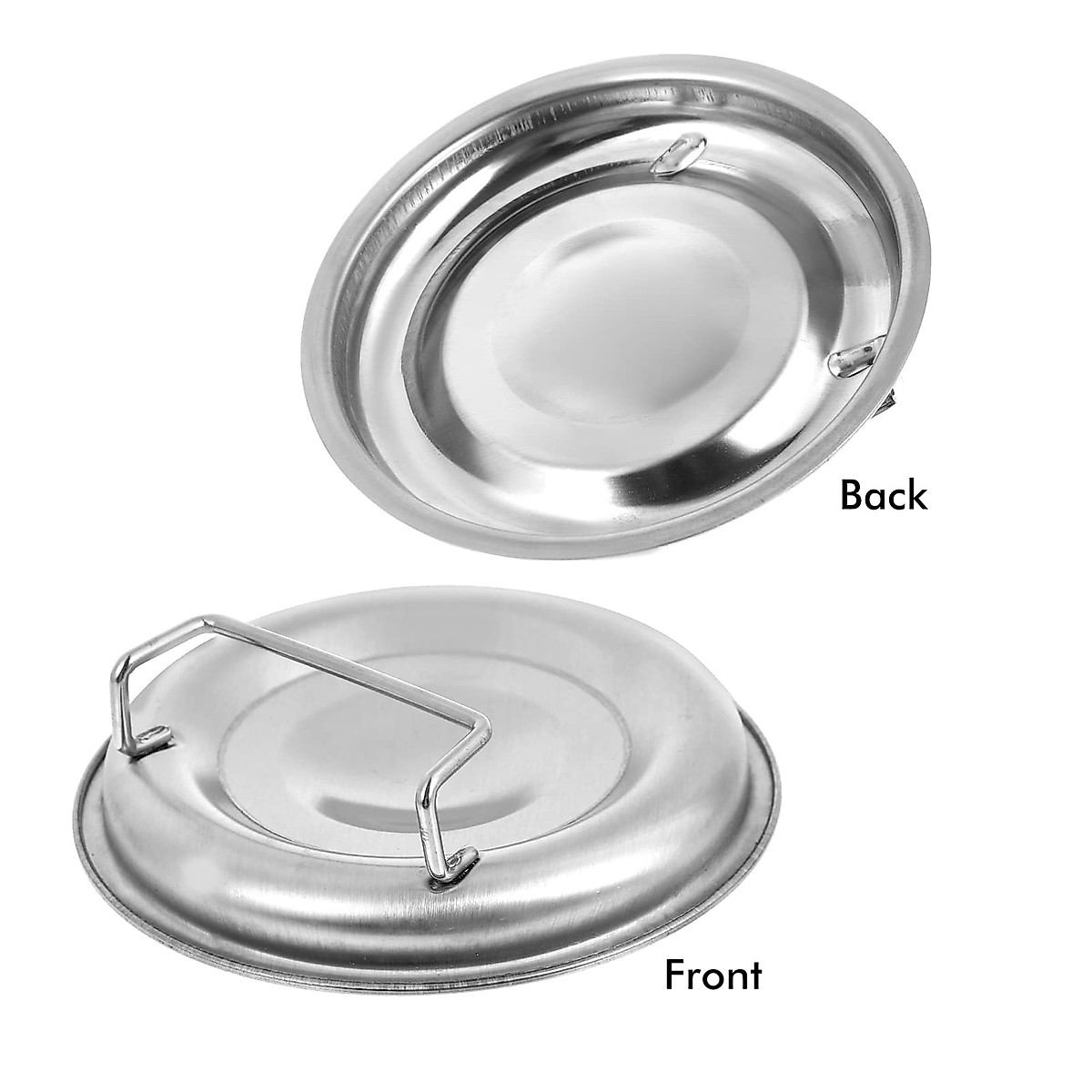 Cabilock 2pcs Soup Shell Holder Hot Pot Ladle Holders Metal Shelf Brackets Steel Ladle Colander Holder Spoon Stand L Brackets for Shelves Ladle Stand Counter Kitchen Rack Stainless Steel