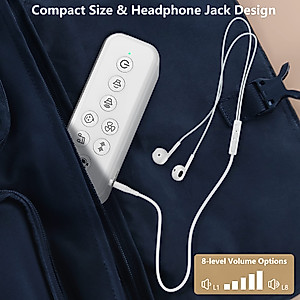 White Noise Sound Machine for Sleeping Baby Adults Kids-Portable Sleep Sound Therapy Machine, USB Rechargeable, 42 Soothing Sounds, Auto-Off Timer, 8 Volume Control & AC Adapter Included for Office