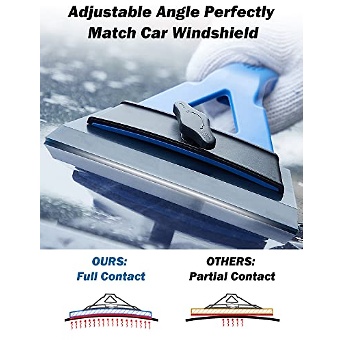 JOYTUTUS Snow Brush and Ice Scraper, Snow Scraper Brush for Car Windshield, Snow Remover for Cars, Trucks, SUV