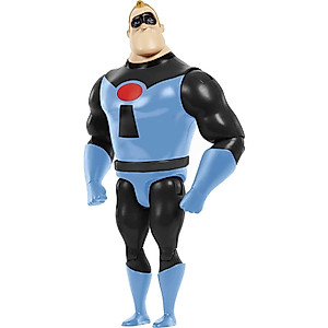 Mattel Disney and Pixar The Incredibles Action Figure, Mr Incredible Collectible Toy in Signature Look, 8-inch with Movable Joints