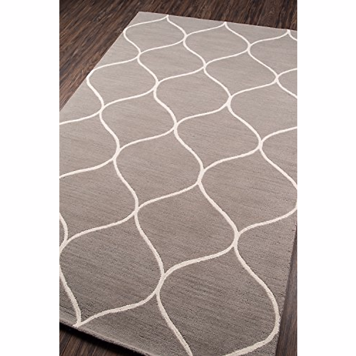 Momeni Rugs Newport Collection, 100% Wool Hand Tufted Loop Cut Contemporary Area Rug, 9' x 12', Grey