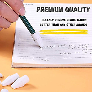 Mr. Pen- White Pencil Top Erasers, 120 pc, Eraser Tops, Eraser Caps for Pencils, Erasers for Pencils Tops, Cap Erasers, Pencil Cap Erasers, Pencil Head Erasers, White Eraser Caps, Pencil Erasers White