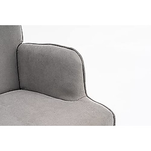 Devion Furniture Shaman Rocking Chair, Wood,Gray 26D x 31W x 37H in