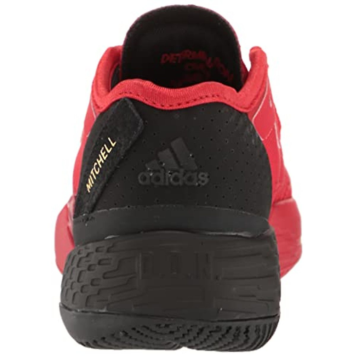 adidas D.O.N. Issue 4 Basketball Shoe, Vivid Red/Black/Team Victory Red, 5.5 US Unisex Big Kid
