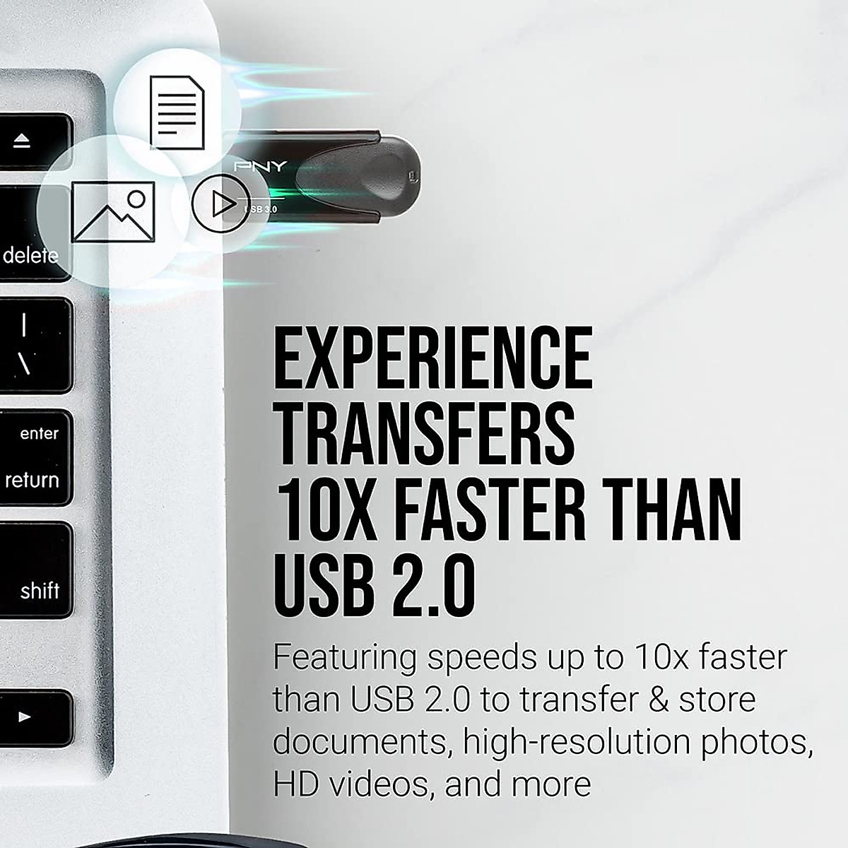 PNY 256GB Turbo Attache 4 USB 3.0 Flash Drive