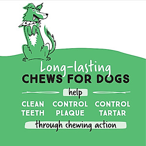 Ultra Chewy Denta-Mint Double Treat Bones: Long-Lasting Dog Treats Made in USA for Large and Small Breeds, Highly Digestible, Ideal for Aggressive Chewers (24 Count)