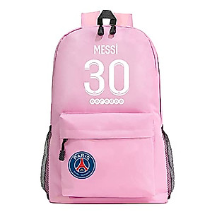 WRIGGY Kid Messi Classic Travel Rucksack-PSG Graphic Knapsack Student Back to School Backpack