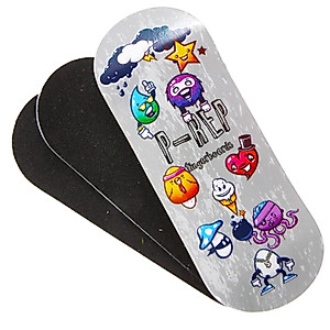 P-REP Standard Complete Wooden Fingerboard Turnt Up Storm 34mm