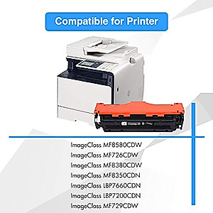 TRUE IMAGE Compatible Toner Cartridge Replacement for Canon 118 CRG118 Work for Canon Imageclass MF726Cdw MF8580Cdw MF8380Cdw MF8350Cdn LBP7660Cdn Printer Ink (Black, 2-Pack)