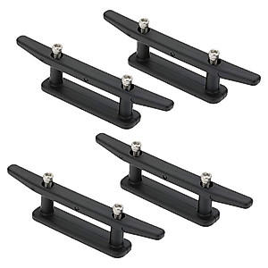 GEUNTECH 4 Pack of Kayak Boat 6.5" Anchor Cleats kit for Marine Kayak Boat Canoe Mooring Deck Mount with Screws