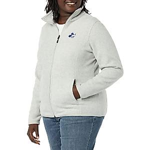 Amazon Essentials Disney | Marvel | Star Wars | Princess Women's Polar Fleece Full-Zip Mock Jackets, Happy Mickey, Medium