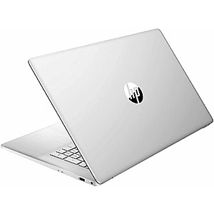 HP 17.3" Touchscreen HD+ Laptop, AMD 6-Core Ryzen 5 5500U, 16GB RAM 512GB SSD+1TB HDD, Wi-Fi, Bluetooth 5.0, Numeric Keypad, Windows 10 Home, Silver, Bundle with TSBEAU 4-Port USB Hub + USB LED Light