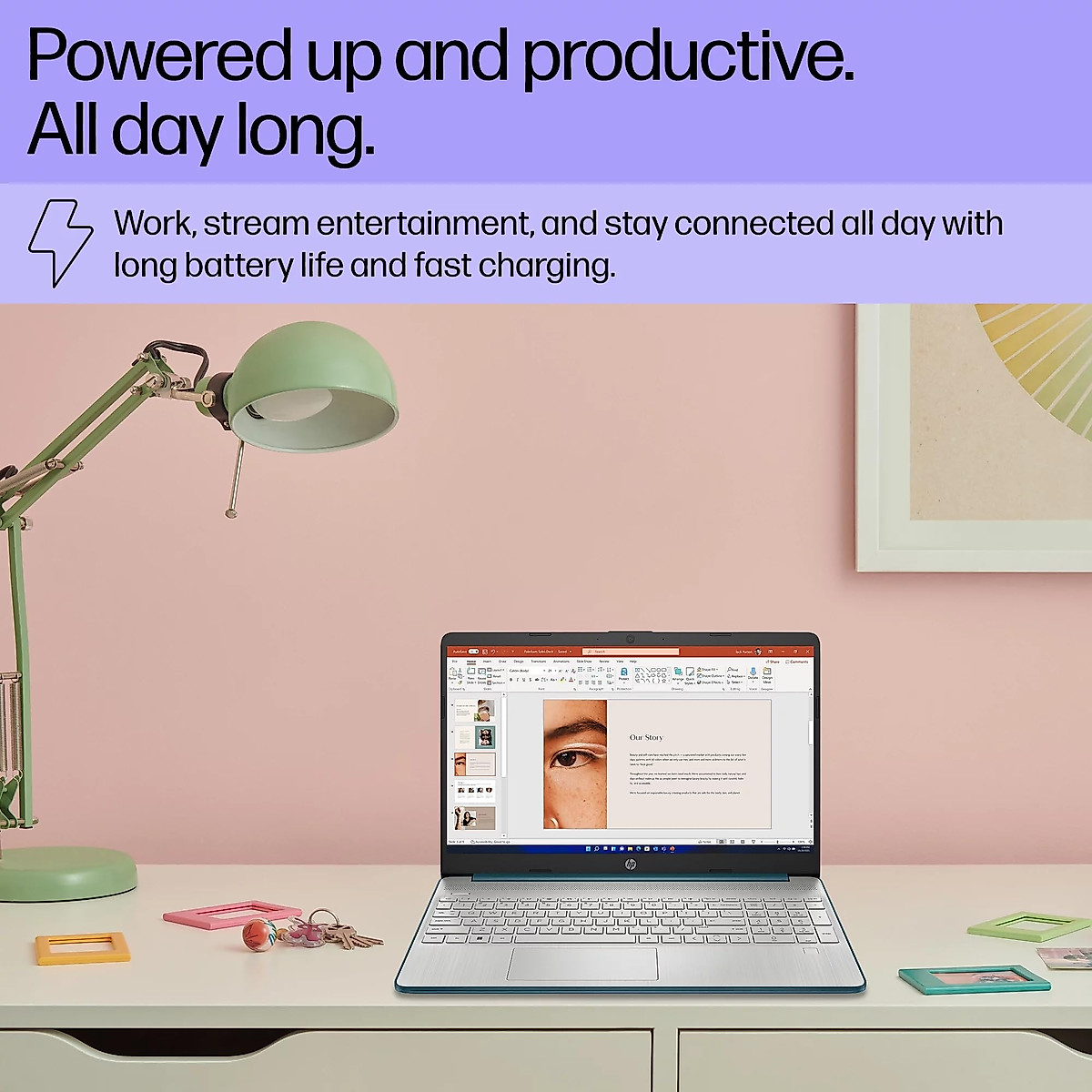 hp Pavilion Laptop, 15.6/inches HD Display, Intel Pentium Quad-Core Processor, 16GB Memory, 1TB SSD Storage, Webcam, USB-C, HDMI, SD Card Reader, Fast Charge, Windows 11, Blue