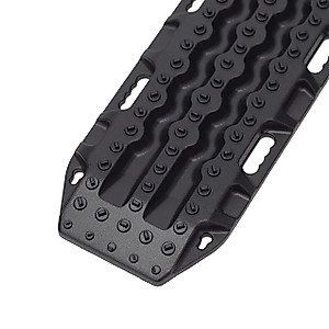 DKKY 2 Pcs RC Simulation Plastic Mini Ramps Board Recovery Sand Ladder for 1/10 RC Crawler Car SCX10 TRX4 TRX6 Decoration Upgrade Parts (Black)