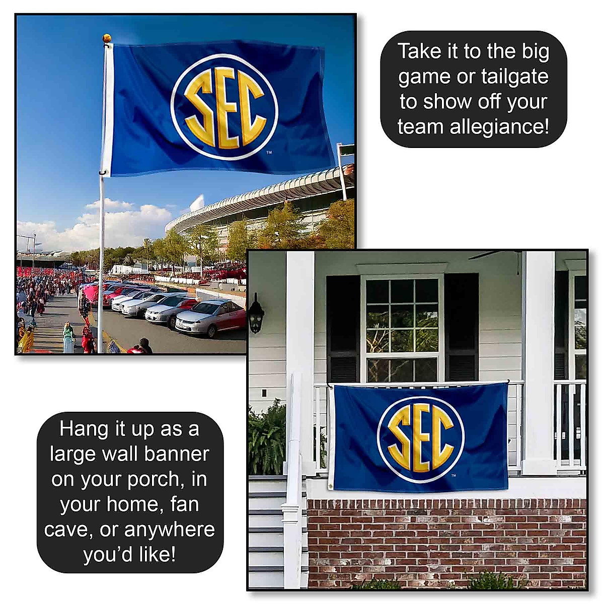 SEC Logo Flag Large 3x5